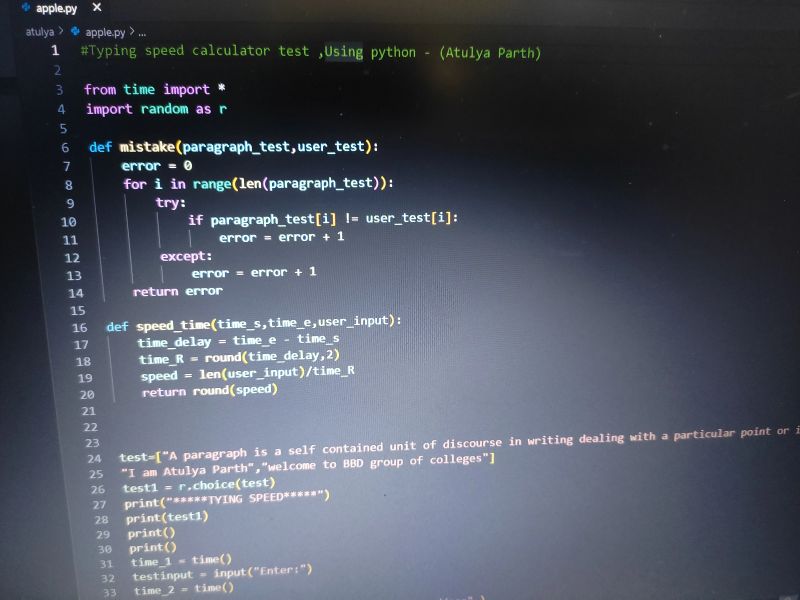 Atulya Parth on LinkedIn: Typing speed calculator test , a simple ... Atulya Parth on LinkedIn: Typing speed calculator test , a simple ...