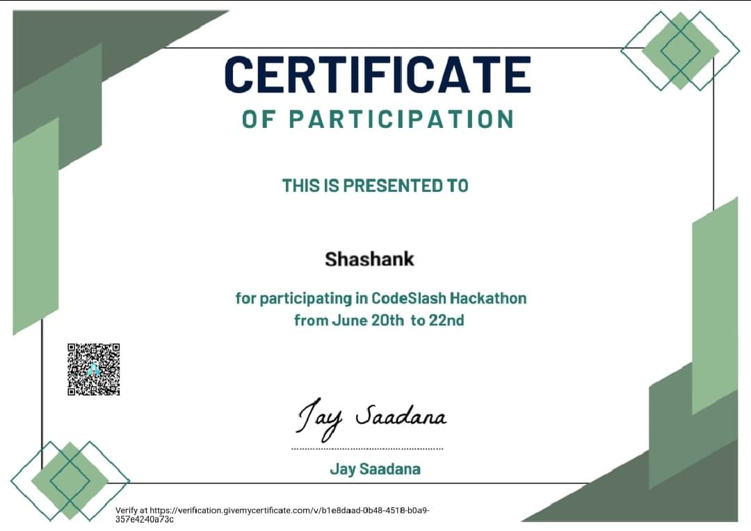 Shashank Mishra on LinkedIn: #hackathon #ai #mentalhealth #blockchain # ... Shashank Mishra on LinkedIn: #hackathon #ai #mentalhealth #blockchain # ...