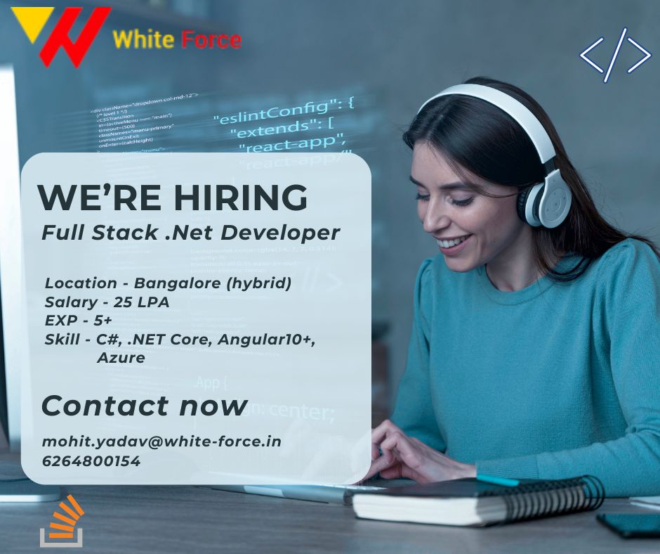 White Force Group on LinkedIn: #fullstackdeveloper #dotnet #aspnet # ... White Force Group on LinkedIn: #fullstackdeveloper #dotnet #aspnet # ...