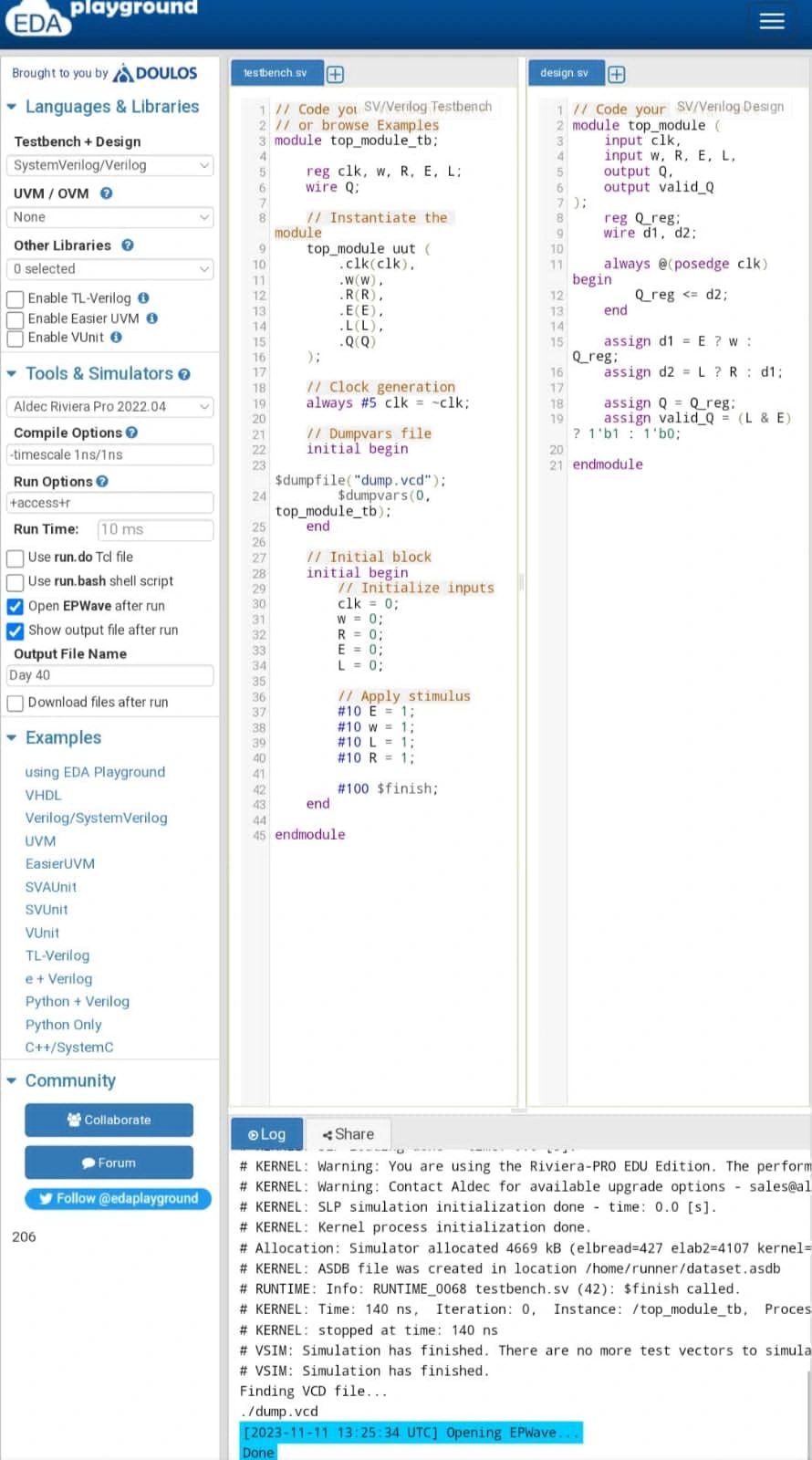 #rtlchallenge #codingmilestone #continuouslearning | Adityan Ramesh #rtlchallenge #codingmilestone #continuouslearning | Adityan Ramesh