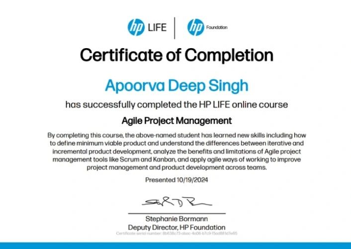 Apoorva Deep Singh on LinkedIn: #agile #hp #certification # ... Apoorva Deep Singh on LinkedIn: #agile #hp #certification # ...