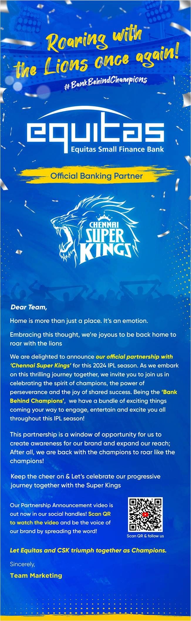 Abhinav Singh on LinkedIn: OFFICIAL PARTNERSHIP WITH CSK... Abhinav Singh on LinkedIn: OFFICIAL PARTNERSHIP WITH CSK...