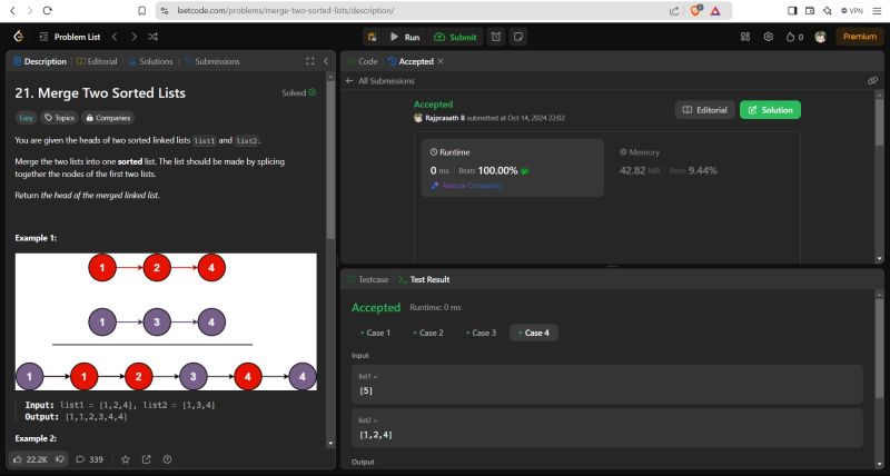 Rajprasath B on LinkedIn: #coding #algorithms #leetcode #linkedlists # ... Rajprasath B on LinkedIn: #coding #algorithms #leetcode #linkedlists # ...