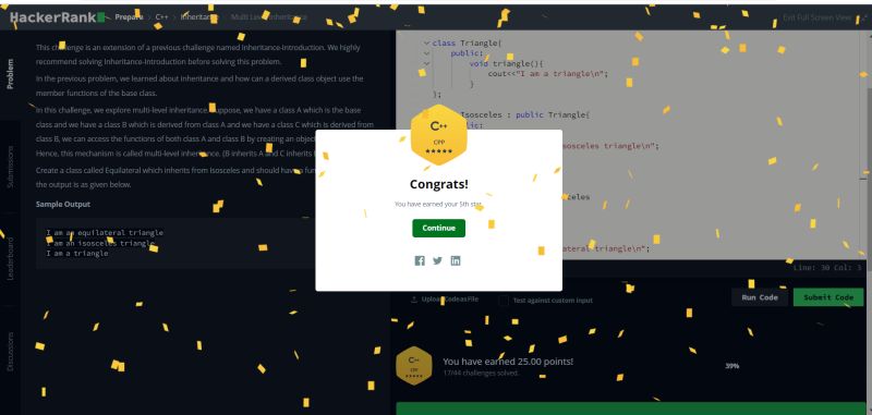 Mahalakshmi A on LinkedIn: #100daysofcodechallenge #cpp #cplusplus # ... Mahalakshmi A on LinkedIn: #100daysofcodechallenge #cpp #cplusplus # ...