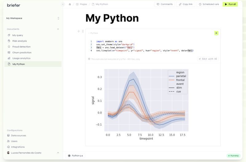 Briefer: AI startup for data scientists with Jupyter-like platform ... Briefer: AI startup for data scientists with Jupyter-like platform ...