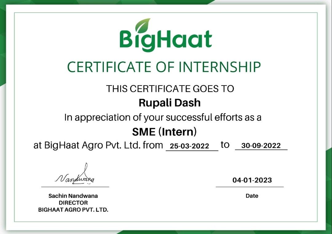 Rupali Dash on LinkedIn: #bighaat Rupali Dash on LinkedIn: #bighaat