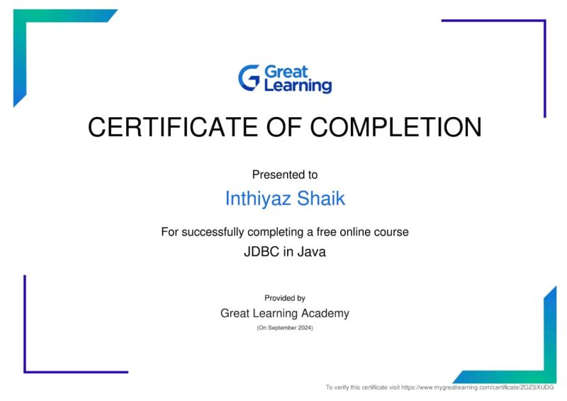 🌟 Exciting Learning Milestone! | Inthiyaz Shaik 🌟 Exciting Learning Milestone! | Inthiyaz Shaik