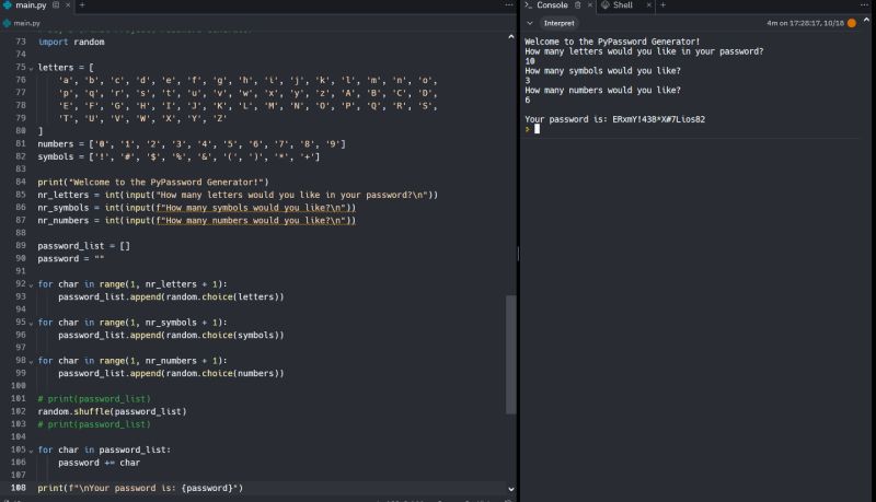 Created a password generator using Python | Umar Ejaz posted on the ... Created a password generator using Python | Umar Ejaz posted on the ...