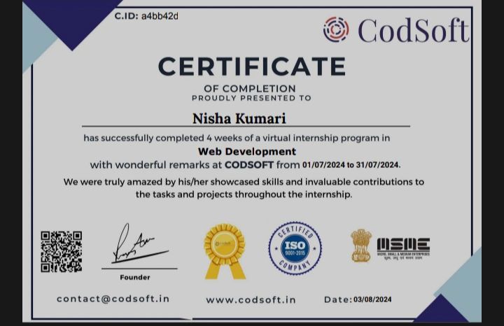 Nisha Kumari (She/Her).2nd on LinkedIn: #html #css #javascript # ... Nisha Kumari (She/Her).2nd on LinkedIn: #html #css #javascript # ...