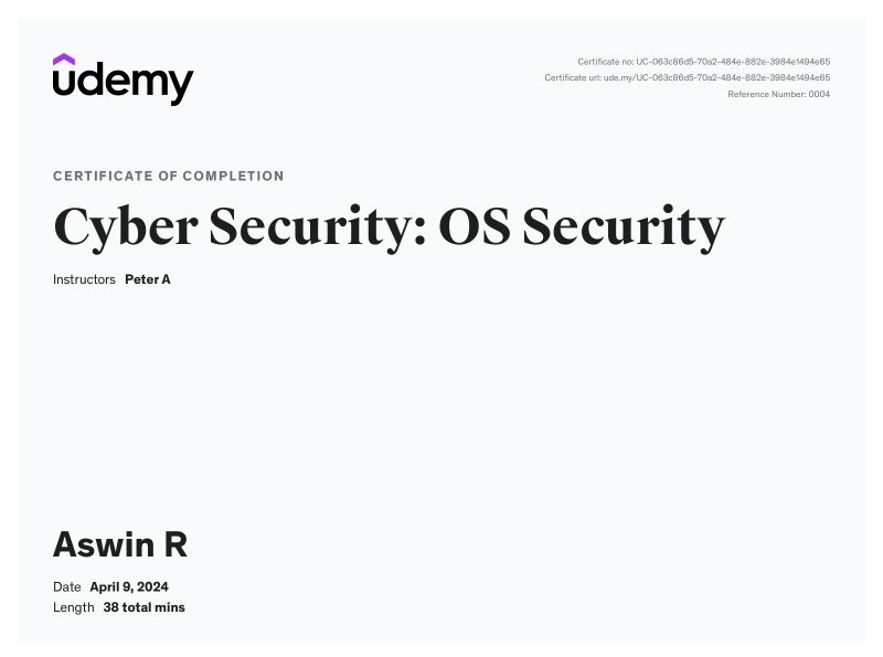 Aswin R on LinkedIn: #cybersecurity #alwayslearning Aswin R on LinkedIn: #cybersecurity #alwayslearning