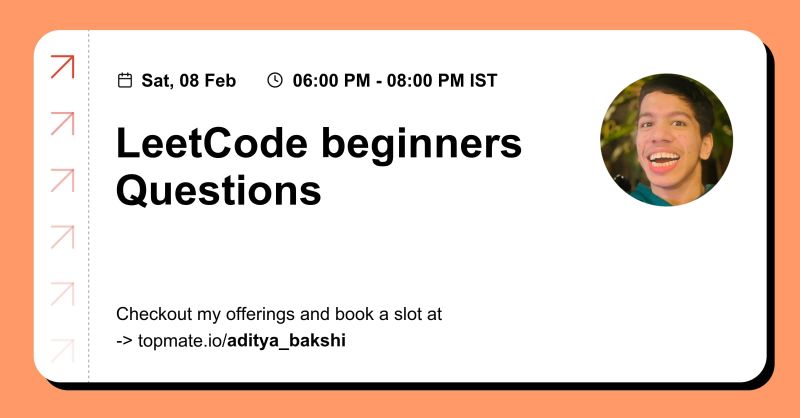 Aditya Bakshi on LinkedIn: #webinarupdate #leetcode #coding #dsa # ... Aditya Bakshi on LinkedIn: #webinarupdate #leetcode #coding #dsa # ...