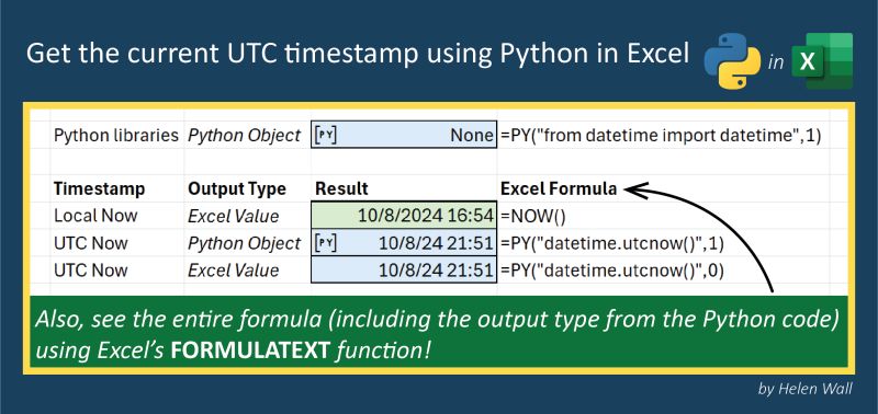 Helen Wall on LinkedIn: #python #excel #pythoninexcel Helen Wall on LinkedIn: #python #excel #pythoninexcel