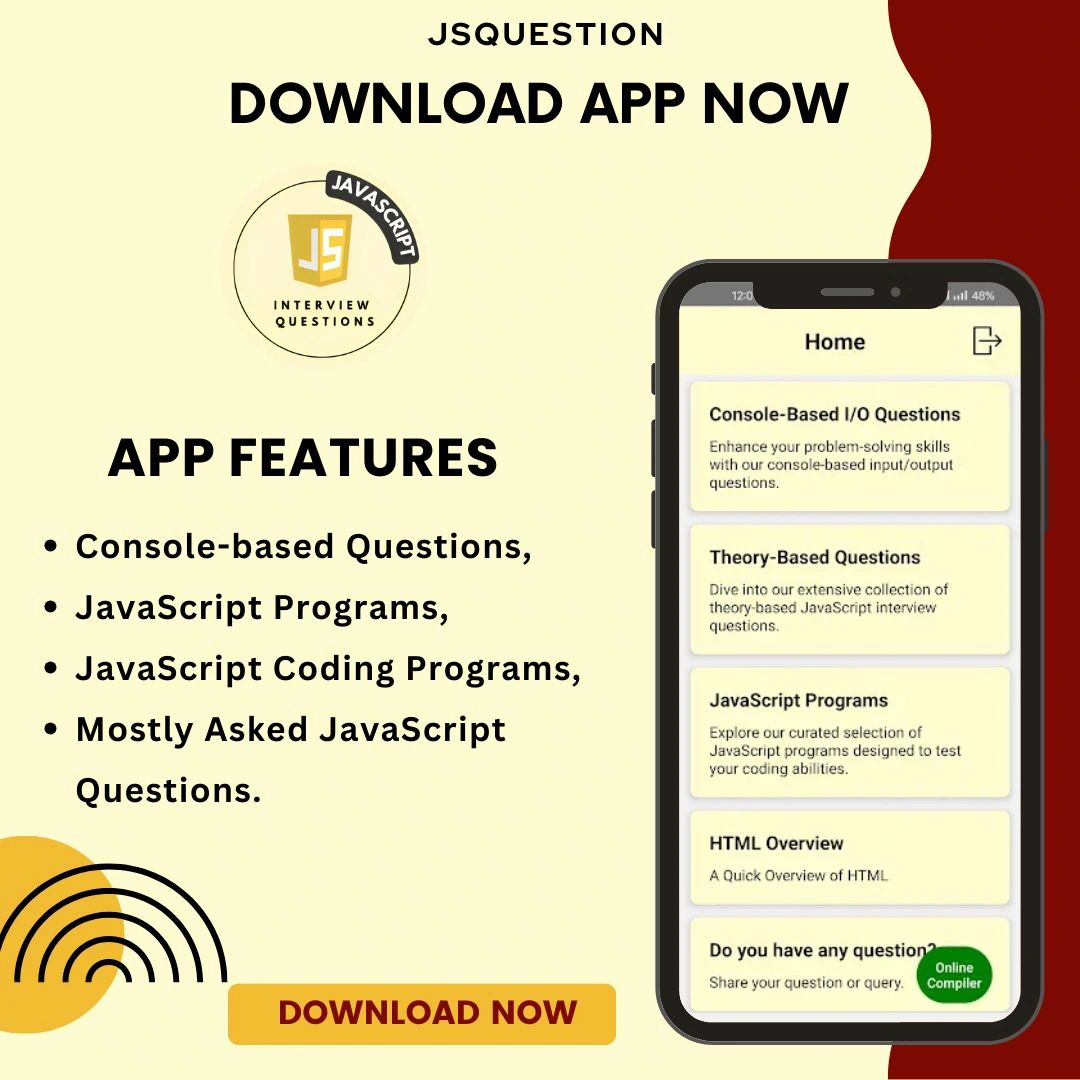 Sandeep Tiwari on LinkedIn: #javascript #coding #interviewprep #downloadnow Sandeep Tiwari on LinkedIn: #javascript #coding #interviewprep #downloadnow