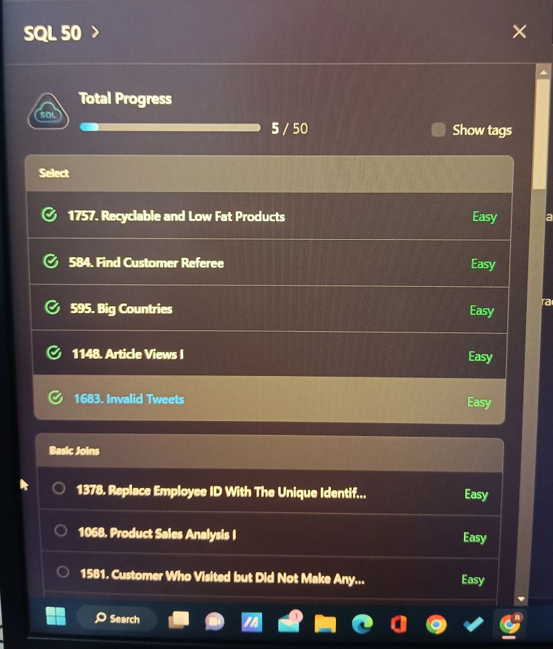 Rajeshwar Singh on LinkedIn: #leetcodechallenge #mysql #leetcode Rajeshwar Singh on LinkedIn: #leetcodechallenge #mysql #leetcode