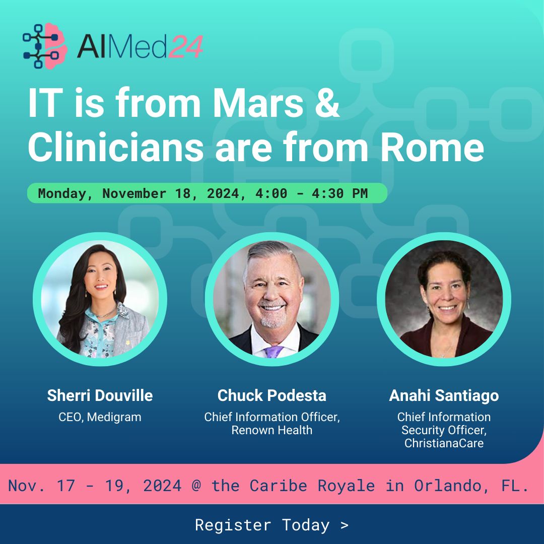 AIMed on LinkedIn: Bridging the Gap Between IT & Clinicians at AIMed24 ... AIMed on LinkedIn: Bridging the Gap Between IT & Clinicians at AIMed24 ...