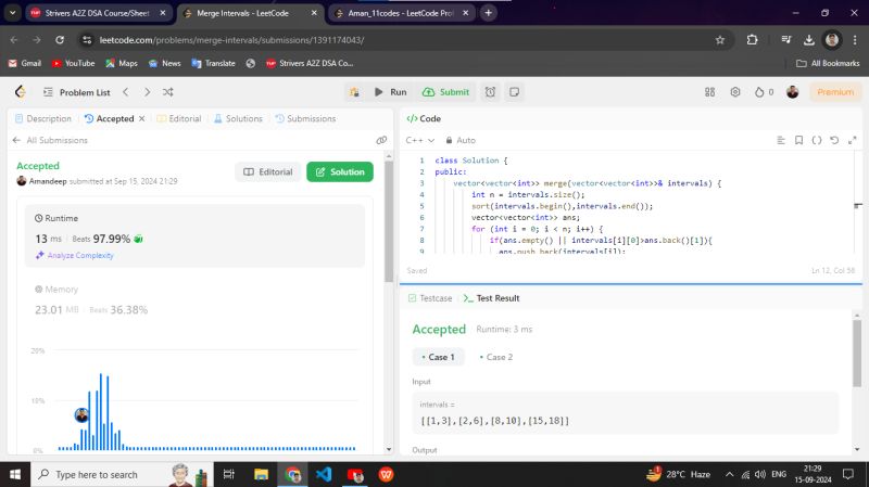 How I solved Merge Intervals on LeetCode | Amandeep . posted on the ... How I solved Merge Intervals on LeetCode | Amandeep . posted on the ...