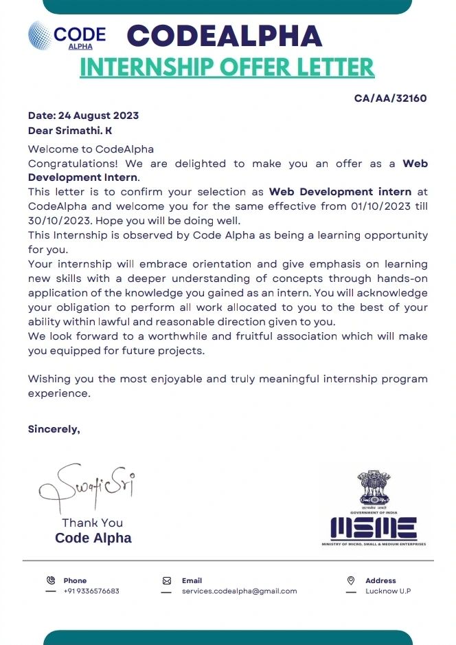 Srimathi Kumaresan on LinkedIn: #internship #newopportunity #intern # ... Srimathi Kumaresan on LinkedIn: #internship #newopportunity #intern # ...