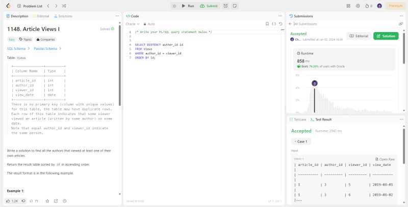 Resolved one leetcode database problem on Day32 | Cherakala Gireesh ... Resolved one leetcode database problem on Day32 | Cherakala Gireesh ...