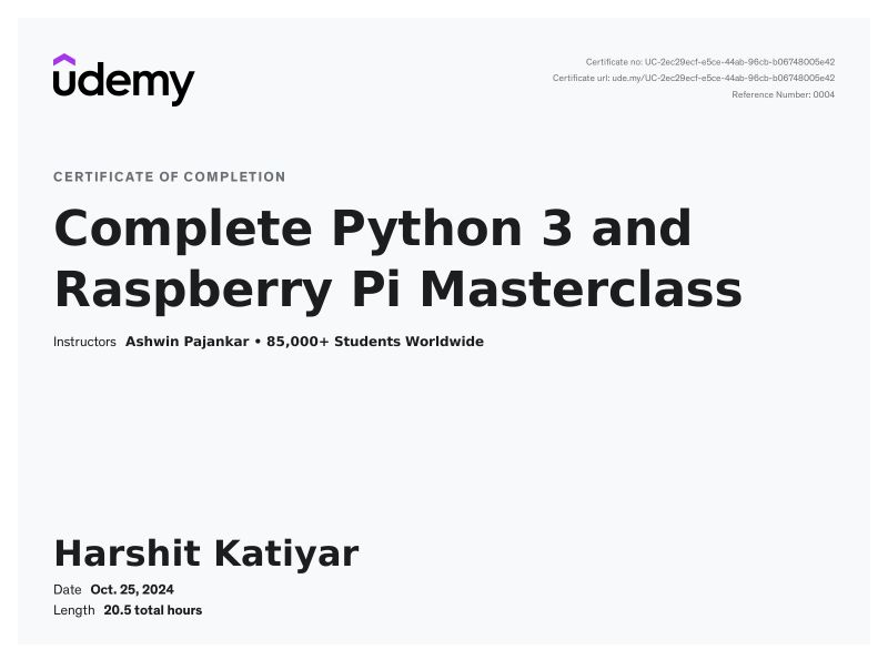 Harshit katiyar on LinkedIn: #python #raspberrypi #iot #datascience # ... Harshit katiyar on LinkedIn: #python #raspberrypi #iot #datascience # ...