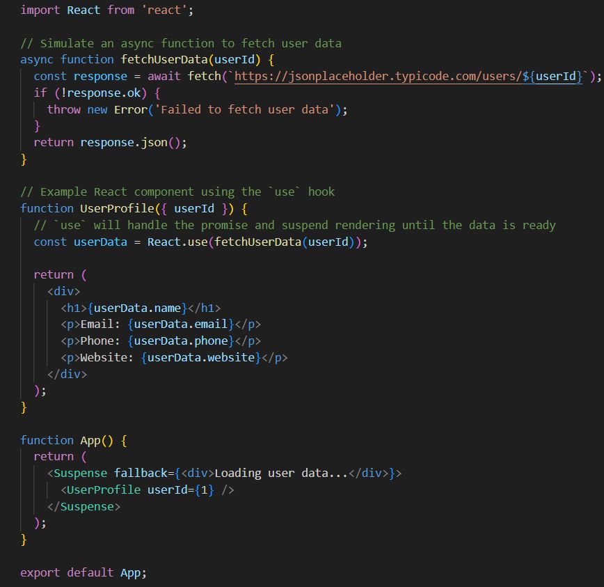 Abdul Manaf on LinkedIn: #react #webdevelopment #reactsuspense #cleancode Abdul Manaf on LinkedIn: #react #webdevelopment #reactsuspense #cleancode