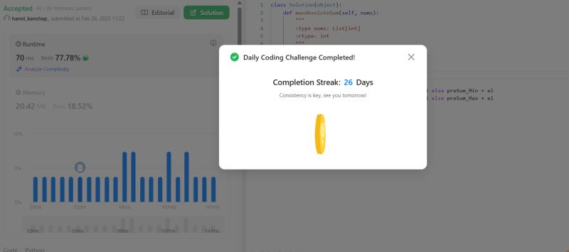 #python #dsa #dailychallenge #array | Hanni Kanchap #python #dsa #dailychallenge #array | Hanni Kanchap