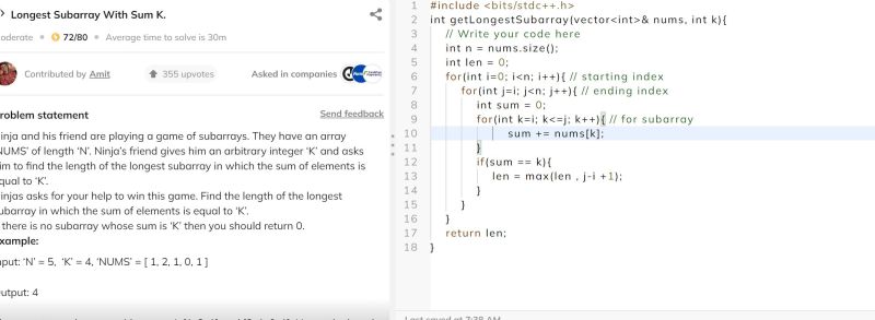 Vishakha Sharma on LinkedIn: #100daysofcode #coding #algorithm #array # ... Vishakha Sharma on LinkedIn: #100daysofcode #coding #algorithm #array # ...