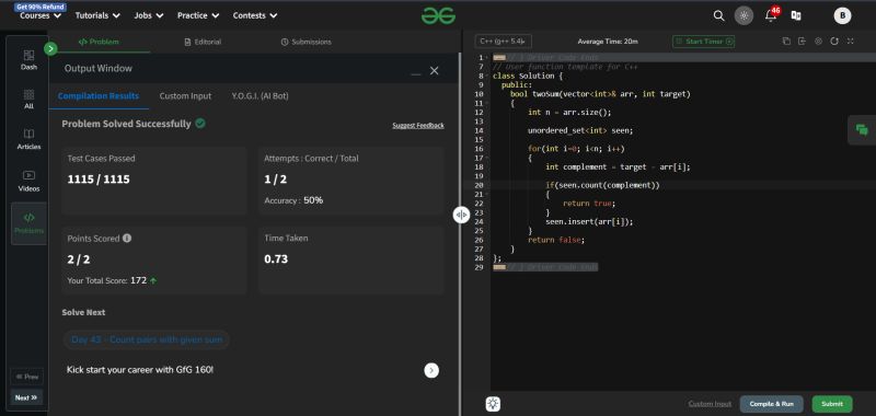 Bhupesh Chavan on LinkedIn: #gfg #codingjourney #dsa #twosum # ... Bhupesh Chavan on LinkedIn: #gfg #codingjourney #dsa #twosum # ...