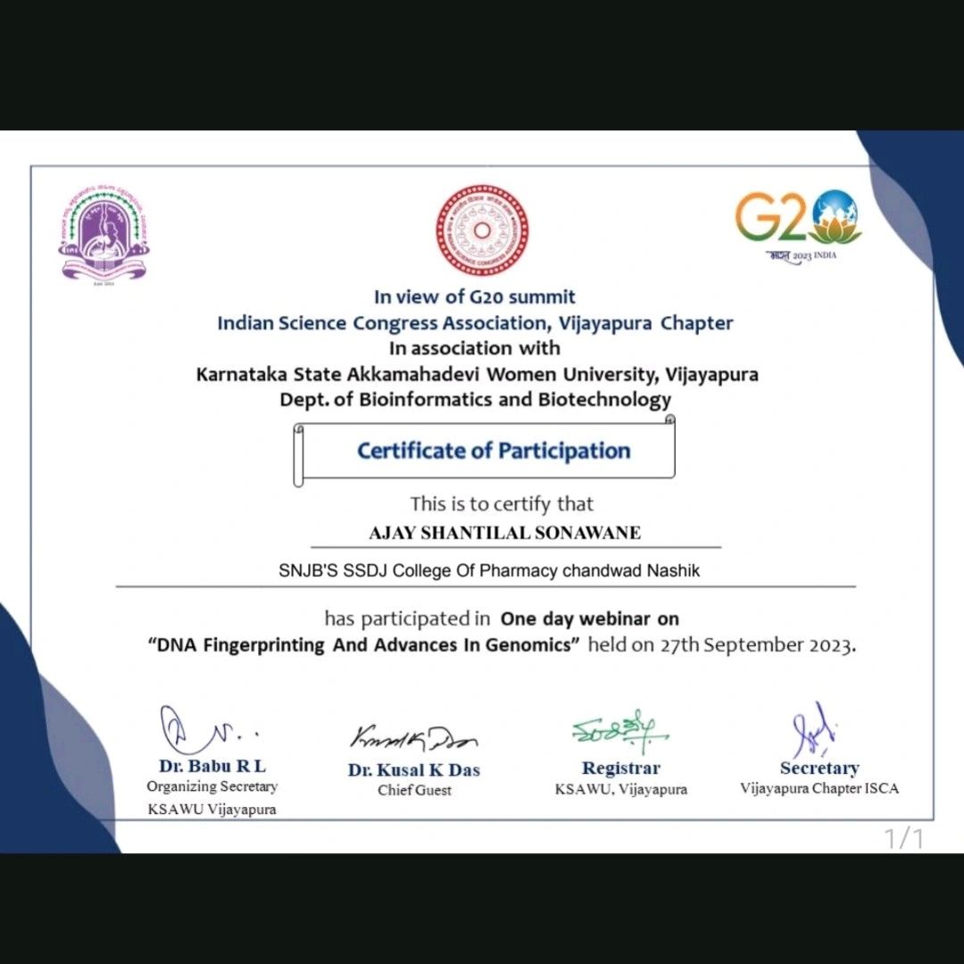 Ajay Sonawane on LinkedIn: I have Participated in One Day webinar on ... Ajay Sonawane on LinkedIn: I have Participated in One Day webinar on ...
