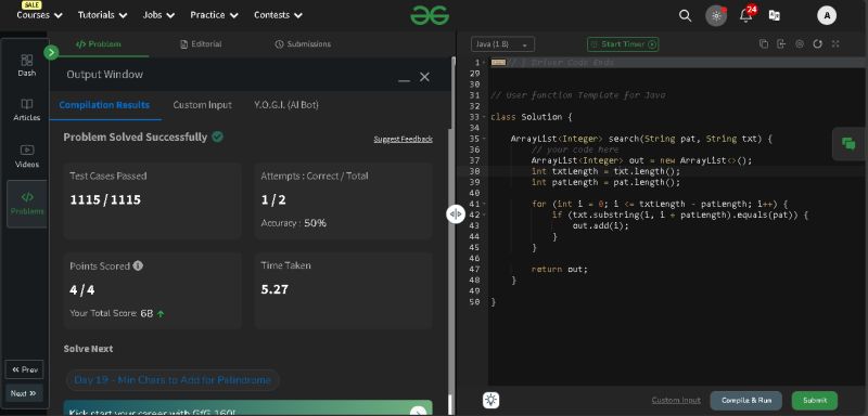 Arpan Patra on LinkedIn: #gfg160 #geekstreak2024 #dsa #java # ... Arpan Patra on LinkedIn: #gfg160 #geekstreak2024 #dsa #java # ...