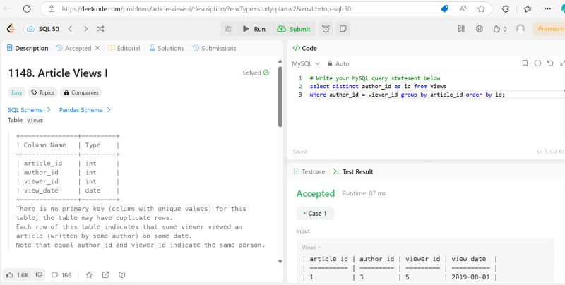 Sri Bhanu Harini Yekkirala on LinkedIn: #sql #leetcode #day4 # ... Sri Bhanu Harini Yekkirala on LinkedIn: #sql #leetcode #day4 # ...