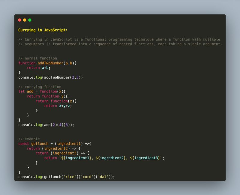 Bittu Kumar on LinkedIn: #javascript #curryinginjavascript #frontenddev Bittu Kumar on LinkedIn: #javascript #curryinginjavascript #frontenddev