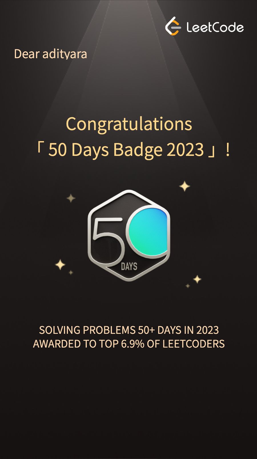 Aditya Raj on LinkedIn: #leetcode #leetcode50badge | 12 comments Aditya Raj on LinkedIn: #leetcode #leetcode50badge | 12 comments