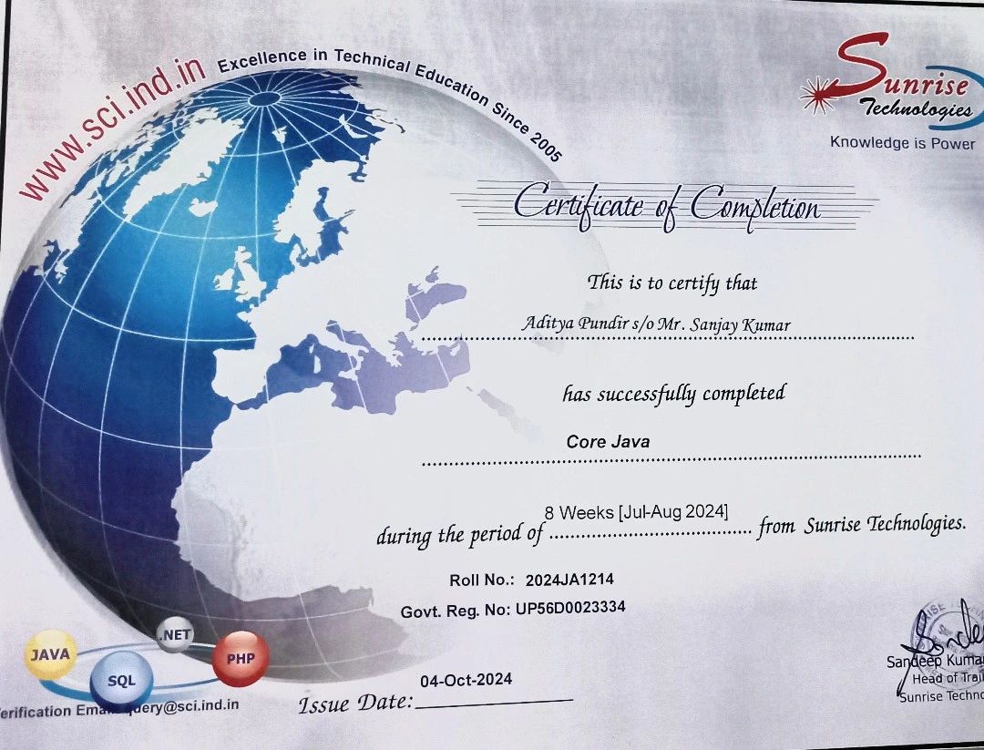 Aditya Pundir on LinkedIn: #java #corejava #webdevelopment #programming ... Aditya Pundir on LinkedIn: #java #corejava #webdevelopment #programming ...