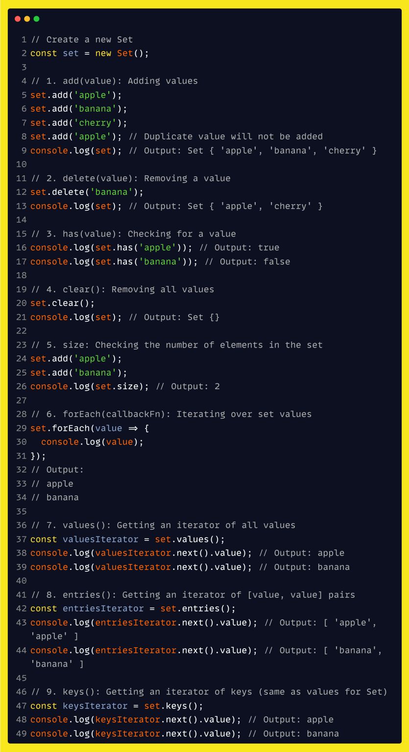Rustcode Web on LinkedIn: #array #setjavascript #setsinjs # ... Rustcode Web on LinkedIn: #array #setjavascript #setsinjs # ...