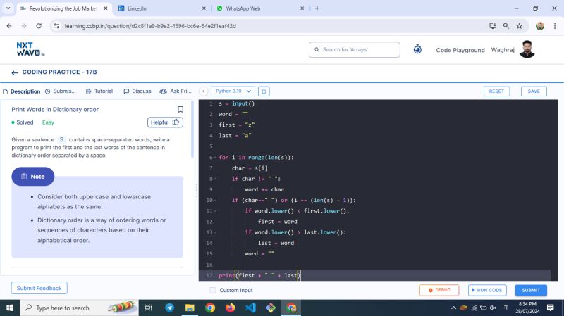 #day26 of #30daysofcode challenge by NxtWave | Waghraj Patil #day26 of #30daysofcode challenge by NxtWave | Waghraj Patil