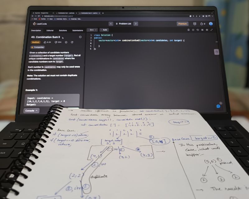 #day71 #dsa #leetcode #combinationsum2 #backtracking #recursion ... #day71 #dsa #leetcode #combinationsum2 #backtracking #recursion ...