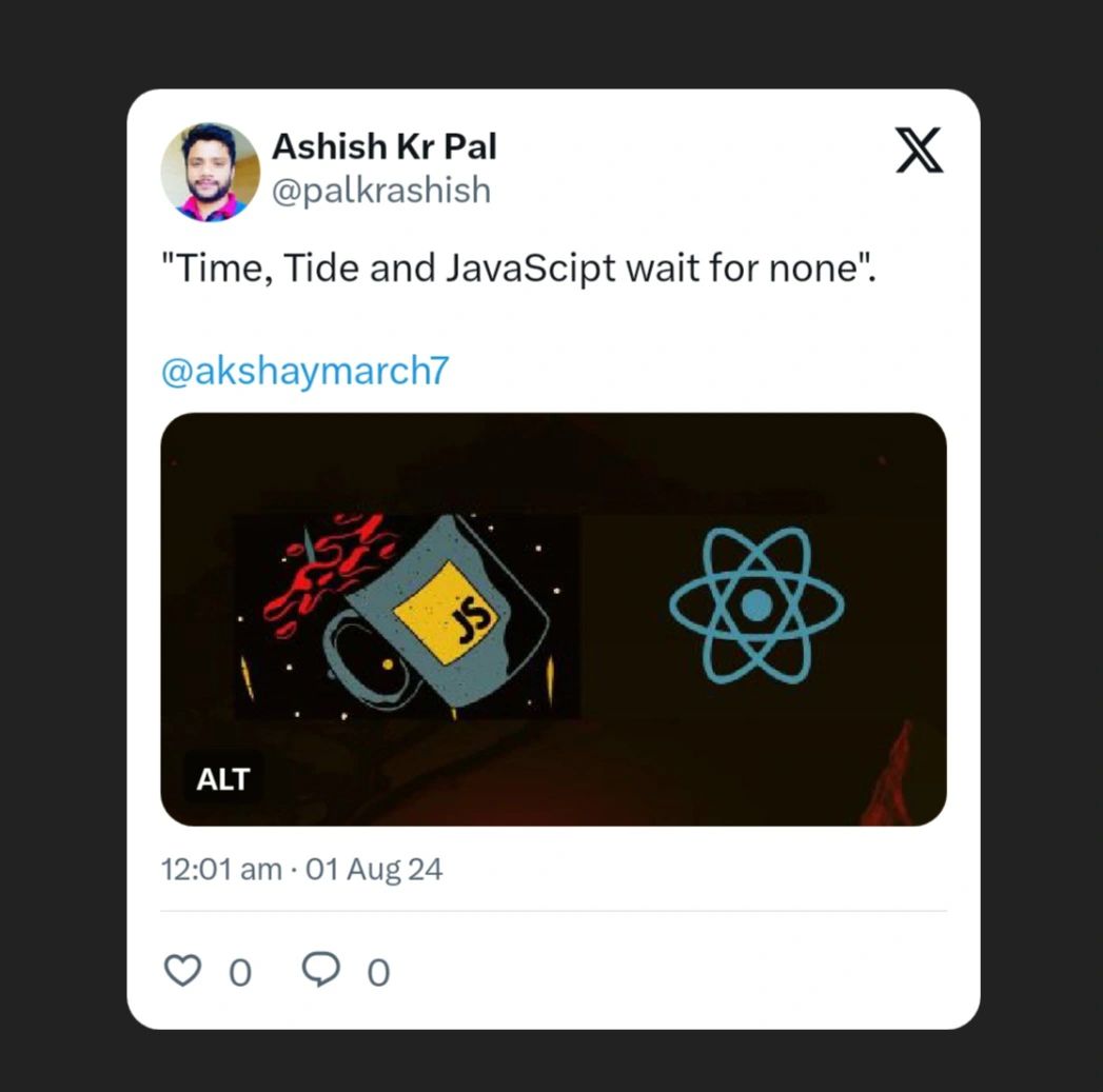 Ashish Kr Pal on LinkedIn: #namaste #javascript #chaiaurcode # ... Ashish Kr Pal on LinkedIn: #namaste #javascript #chaiaurcode # ...