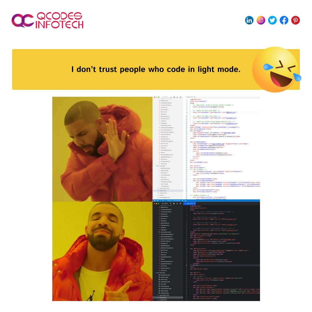 Qcodes Infotech LLP on LinkedIn: #codingmeme #coding #programming # ... Qcodes Infotech LLP on LinkedIn: #codingmeme #coding #programming # ...