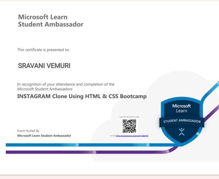 Sravani Vemuri on LinkedIn: #devtown #microsoft #instagramclone Sravani Vemuri on LinkedIn: #devtown #microsoft #instagramclone