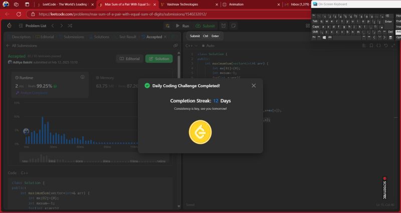 Aditya Bakshi on LinkedIn: #leetcode #100daysofcode #codingchallenge # ... Aditya Bakshi on LinkedIn: #leetcode #100daysofcode #codingchallenge # ...