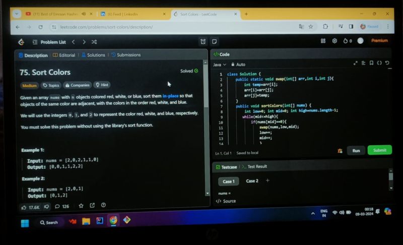 Aakash Kumar on LinkedIn: 🌟 LeetCode Day 2 Challenge Completed! 🚀 Today ... Aakash Kumar on LinkedIn: 🌟 LeetCode Day 2 Challenge Completed! 🚀 Today ...