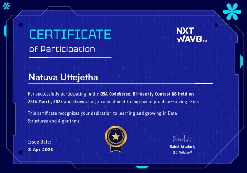 #dsa #problemsolving #coding #continuouslearning #nxtwave #achievement ... #dsa #problemsolving #coding #continuouslearning #nxtwave #achievement ...