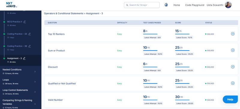Completed Day 10 of NxtWave coding challenge | Usha Sravanthi posted on ... Completed Day 10 of NxtWave coding challenge | Usha Sravanthi posted on ...