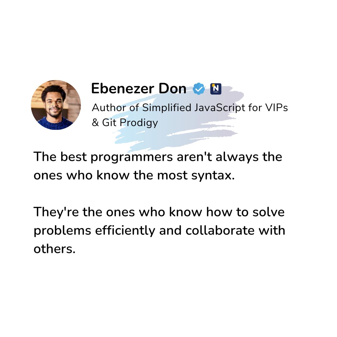 Ebenezer Don on LinkedIn: #softwareengineering #programming Ebenezer Don on LinkedIn: #softwareengineering #programming