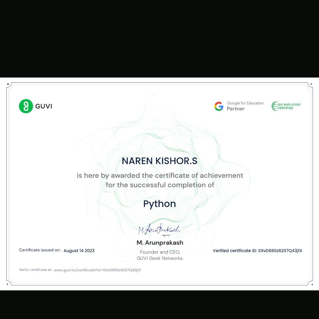 Naren Kishor on LinkedIn: #programming #coding #python # ... Naren Kishor on LinkedIn: #programming #coding #python # ...