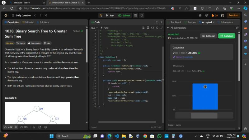 Day 78 of #LeetCode #DailyCodingChallenge | RAJAMOHAN R posted on the ... Day 78 of #LeetCode #DailyCodingChallenge | RAJAMOHAN R posted on the ...