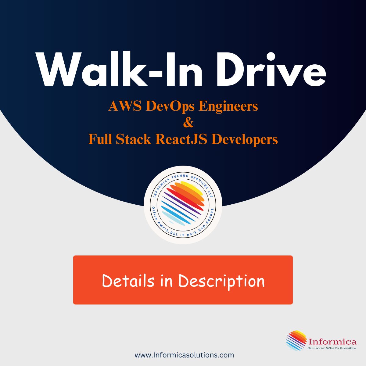 #aws #devops #reactjs #fullstackdevelopment #walkindrive #hyderabadjobs ... #aws #devops #reactjs #fullstackdevelopment #walkindrive #hyderabadjobs ...