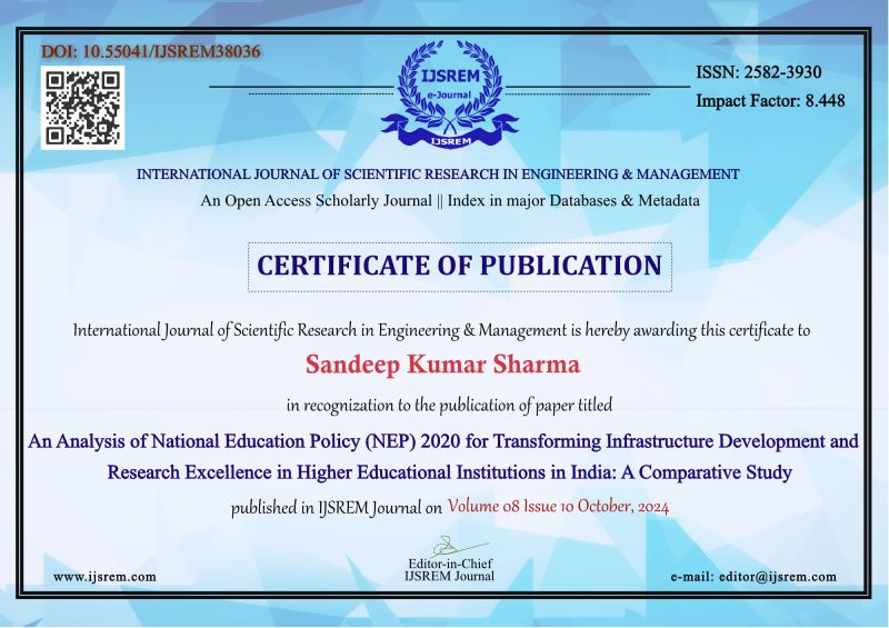 SANDEEP KUMAR SHARMA on LinkedIn: #researchexcellence #highereducation ... SANDEEP KUMAR SHARMA on LinkedIn: #researchexcellence #highereducation ...