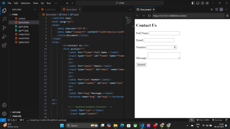Noor Khan on LinkedIn: #webdevelopment #html #forms #emmet #coding Noor Khan on LinkedIn: #webdevelopment #html #forms #emmet #coding
