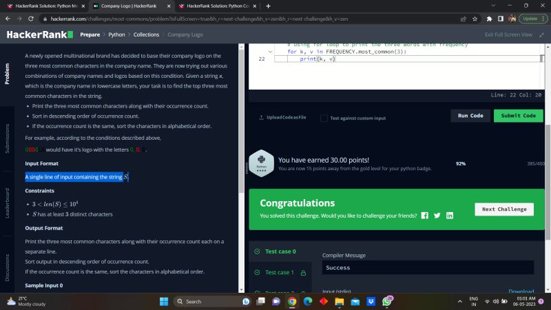 pavan kanna on LinkedIn: #backend #pythonprogramming #hackerrank # ... pavan kanna on LinkedIn: #backend #pythonprogramming #hackerrank # ...
